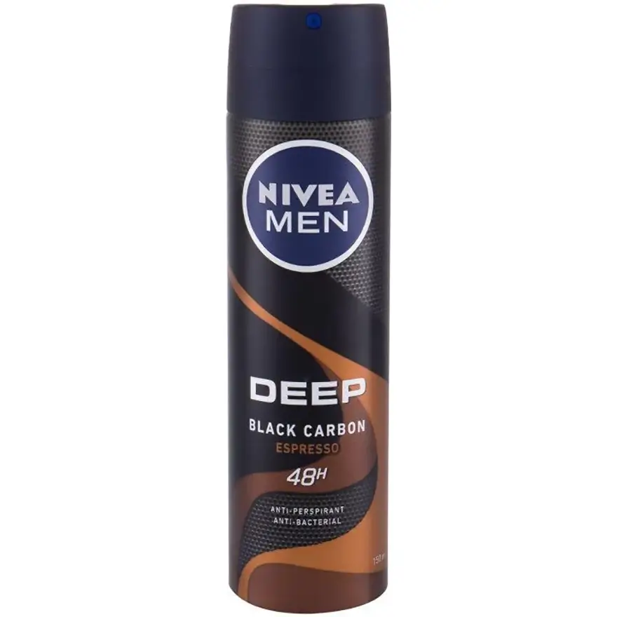 اسپری بدن ضد تعریق مردانه نیوا دیپ بلک کربن اسپرسو Nivea Deep Black ...